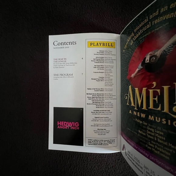 Playbill | Art | Hedwig And The Angry Inch Darren Criss Lena Hall ...